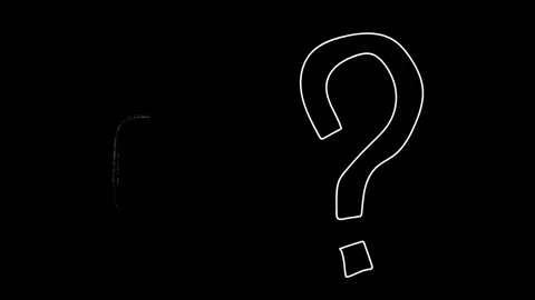 Animation of question mark and speech bu... | Stock Video | Pond5