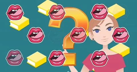 Animation of question mark and teacher i... | Stock Video | Pond5