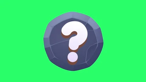 Animation question mark icon on green ba... | Stock Video | Pond5