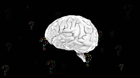 Animation of question marks over digital... | Stock Video | Pond5