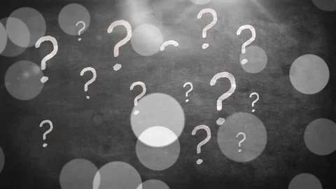 Animation of question marks over light s... | Stock Video | Pond5