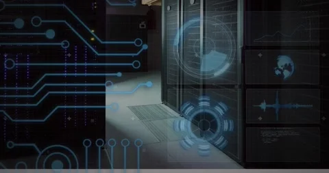 Animation of radar, arc reactor, globe a... | Stock Video | Pond5