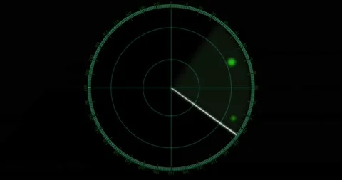 Animation of radar with spots moving on ... | Stock Video | Pond5