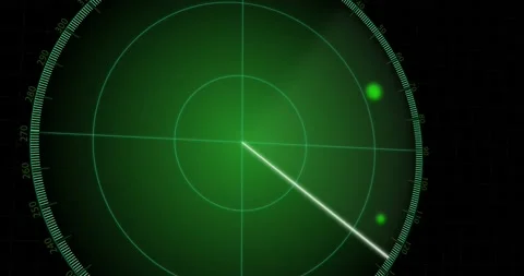 Animation of radar with spots moving on ... | Stock Video | Pond5