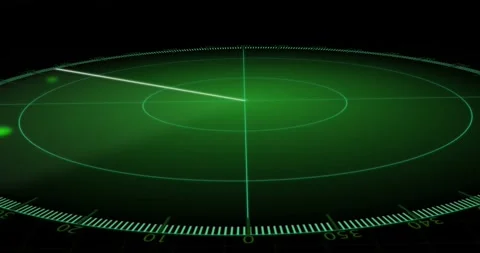 Animation of radar with spots moving on ... | Stock Video | Pond5