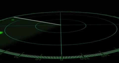 Animation of radar with spots moving on ... | Stock Video | Pond5