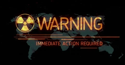 Animation radiation warning symbol, warn... | Stock Video | Pond5