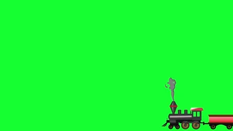 Animation of railway, and train on a Gre... | Stock Video | Pond5