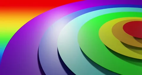 Animation of rainbow circles pulsating o... | Stock Video | Pond5