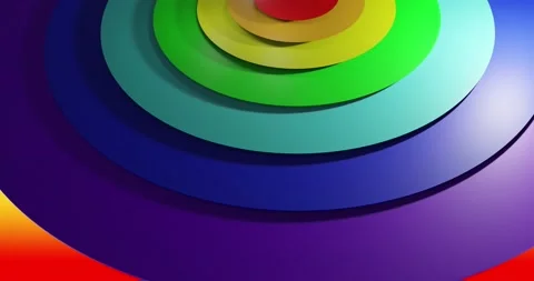 Animation of rainbow circles pulsating o... | Stock Video | Pond5
