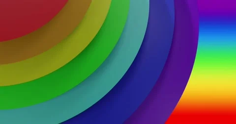 Animation of rainbow circles pulsating o... | Stock Video | Pond5
