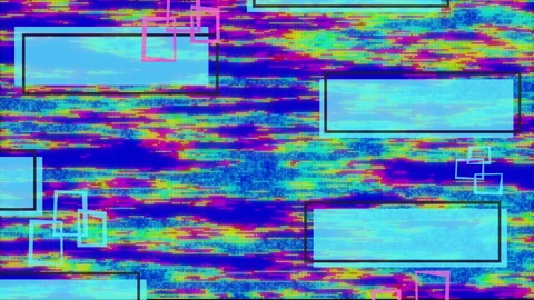 Animation of rectangles on screen with s... | Stock Video | Pond5