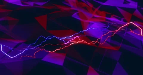 Animation of red and blue electrical cur... | Stock Video | Pond5