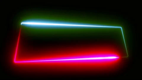 Animation red and green neon light on ... | Stock Video | Pond5