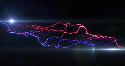 Animation of red and purple electrical c... | Stock Video | Pond5