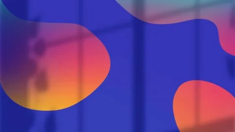 Animation of red and yellow shapes over ... | Stock Video | Pond5