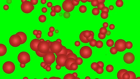 Animation red ball falling down,rain of ... | Stock Video | Pond5