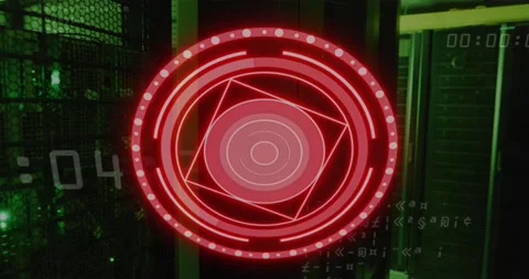 Animation of red circle with numbers ove... | Stock Video | Pond5