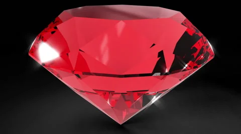 Animation of red diamond on a black back... | Stock Video | Pond5
