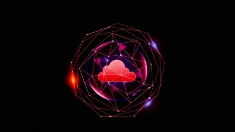 Animation red HUD digital frame with red... | Stock Video | Pond5