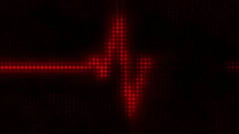 Animation red light sound wave effect on... | Stock Video | Pond5