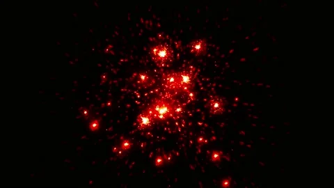 Animation red light sparkles on black ba... | Stock Video | Pond5