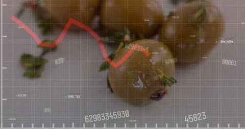 Animation of red line graph representing... | Stock Video | Pond5