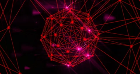 animation Red Lines With Flares And Ligh... | Stock Video | Pond5