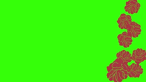Animation of red roses, graphic design o... | Stock Video | Pond5