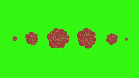Animation of red roses, graphic design o... | Stock Video | Pond5