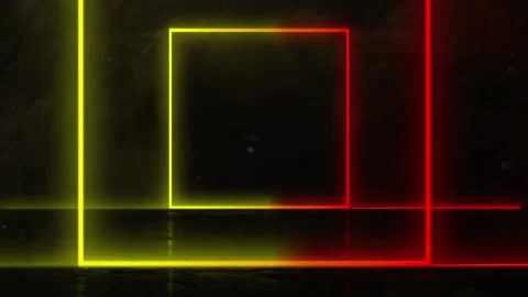 Animation of red spots and neon shapes m... | Stock Video | Pond5