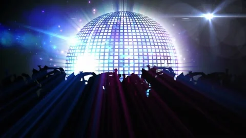 Animation of retro disco mirror ball spi... | Stock Video | Pond5