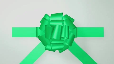 Animation ribbon open to green backgroun... | Stock Video | Pond5