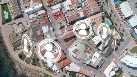 Animation of ring of people icons rotati... | Stock Video | Pond5