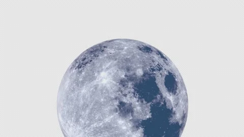 Animation of the rising of full moon on... | Stock Video | Pond5