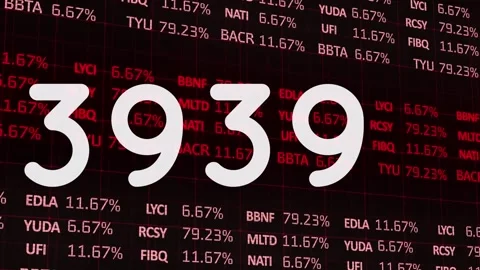 Animation of rising number counting to 1... | Stock Video | Pond5