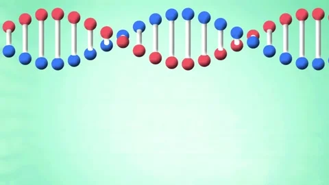 Animation of rotating 3d model dna stran... | Stock Video | Pond5