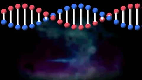 Animation of rotating 3d model dna stran... | Stock Video | Pond5