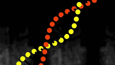 Animation of rotating 3d model dna stran... | Stock Video | Pond5