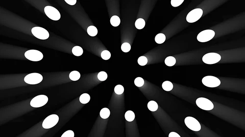 Animation of rotating circles made of sp... | Stock Video | Pond5