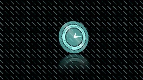 Animation of rotating data loading clock... | Stock Video | Pond5