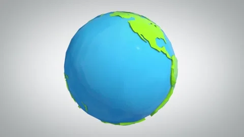 Animation of the rotating Earth Visualis... | Stock Video | Pond5
