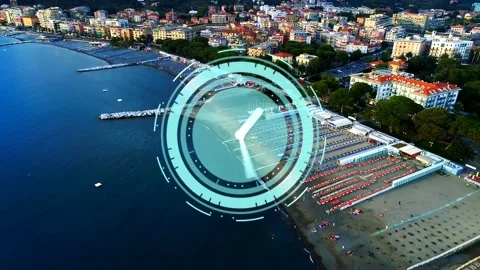 Animation of rotating hands on clock ove... | Stock Video | Pond5