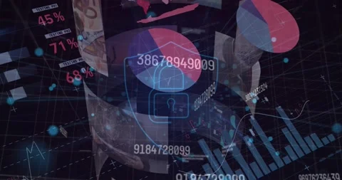 Animation of rotating hud interface, gra... | Stock Video | Pond5