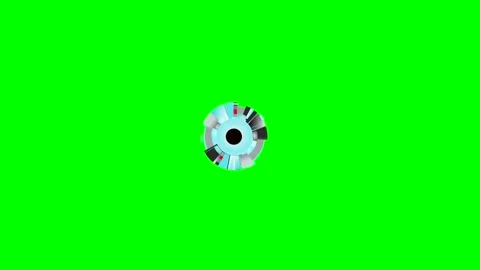 Animation of a rotating mechanical pupil... | Stock Video | Pond5