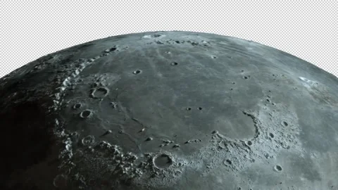 Animation of rotating moon surface also ... | Stock Video | Pond5