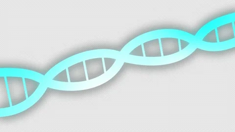 Animation with a rotating neon DNA spira... | Stock Video | Pond5