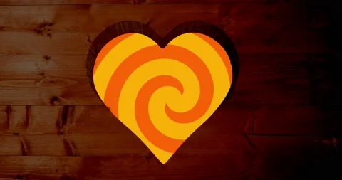 Animation of rotating orange spiral back... | Stock Video | Pond5
