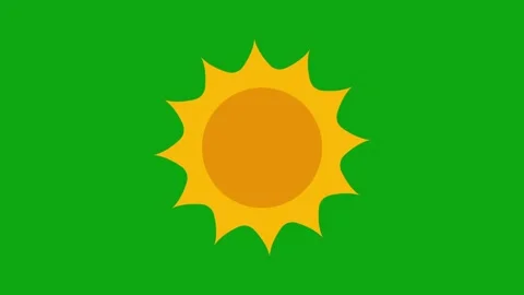 Animation of a rotating vector sun icon ... | Stock Video | Pond5