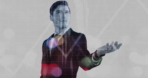 Animation of rotating world map over hap... | Stock Video | Pond5